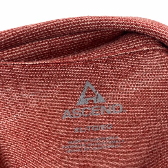 Ascend | Shirts | Ascend Mens Casual Outdoor Red Faded Striped Shor ...